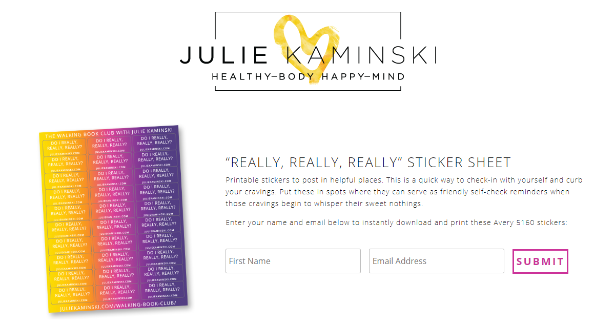 “Really, Really, Really” Sticker Sheet by Julie Kaminski